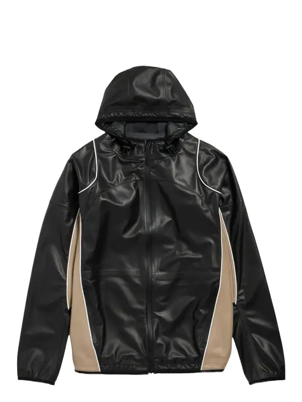 Balenciaga Techwear Windbreaker With Reflective Artwork - Beige/black/white