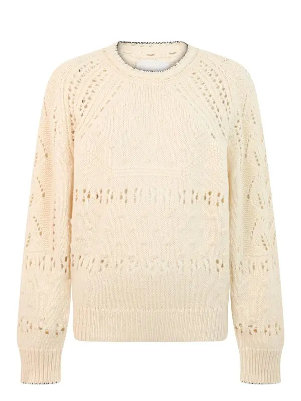 Isabel Marant Étoile Open-knit Crewneck Sweater - Ivory