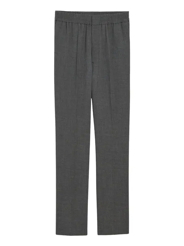 AMI Paris Tailored Straight-leg Trousers - Grey