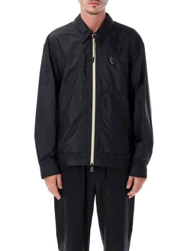 Moncler Lightweight Zip Front Jacket - Nero