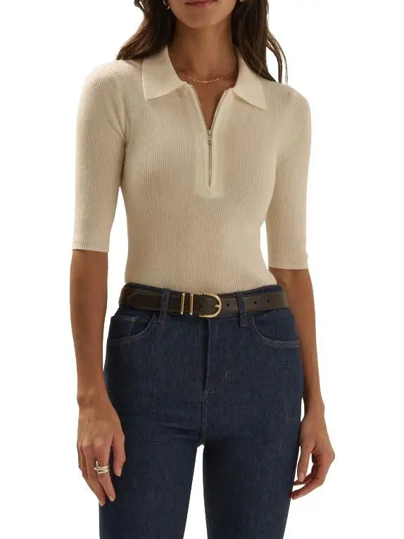 FAVORITE DAUGHTER The Downtown Polo - Ivory