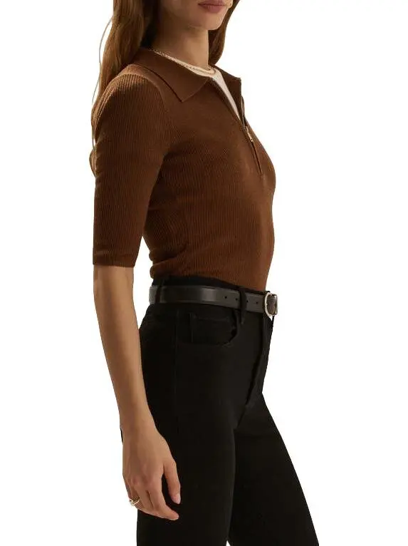 FAVORITE DAUGHTER The Downtown Polo - Toffee