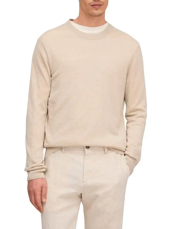 Nn07 Ted Linen Crewneck Sweater - Oat