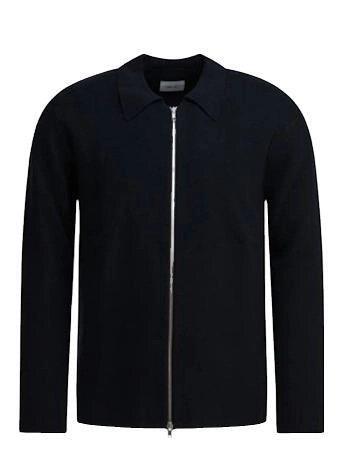 NN.07 Harald Wool Zipper Sweater - Blue