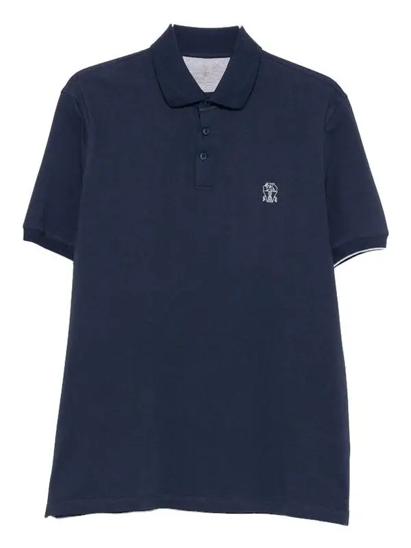 Brunello Cucinelli Polo Shirts - Blue