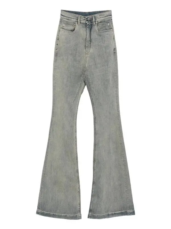 Rick Owens Denim Flared Jeans - Blue