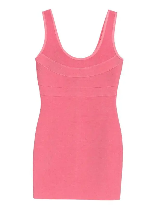 Herve Leger Paneled Day Dress - Pink
