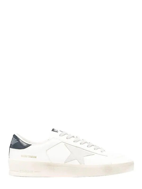 GOLDEN GOOSE Distressed Leather Low-top Sneakers - White