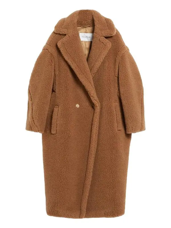 Max Mara Double-breasted Camel Hair And Silk Coat - Brown