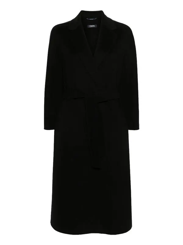 Max Mara Virgin Wool Coat - Black