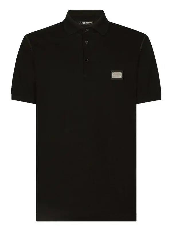 Dolce & Gabbana Polo Shirts - Black