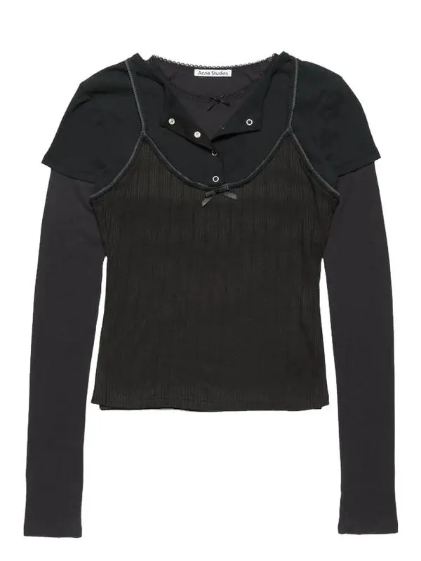 Acne Studios Tops T-shirts & Jerseys - Black