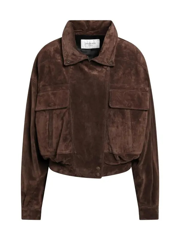 Saint Laurent Vintage Suede Leather Jacket - Brown