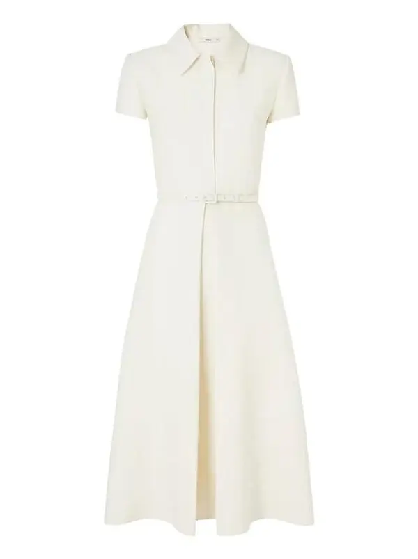 Fendi Wool And Silk Dress - White
