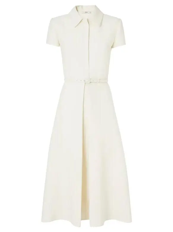 Fendi Wool And Silk Dress - White