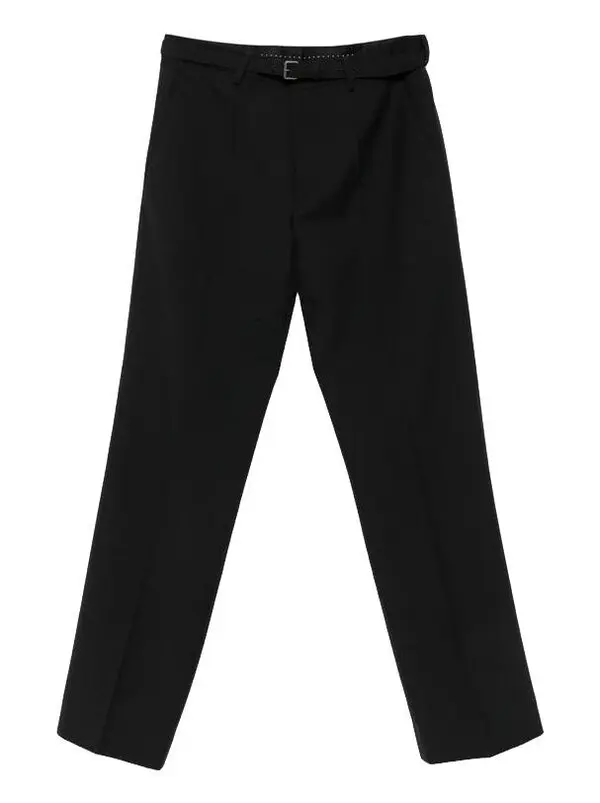 Dries Van Noten Belted Trousers - Black