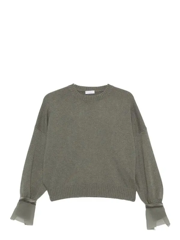 Brunello Cucinelli Crew Neck Knitwear - Gray