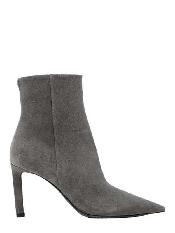 JIMMY CHOO Suede Ankle Boots - Gray