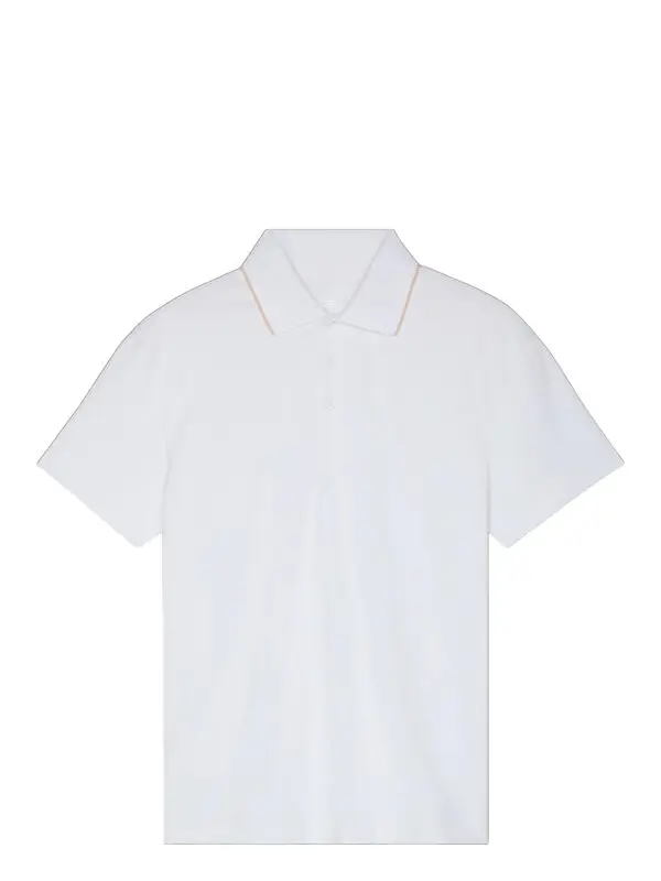 On Courtside Polo - White/sand