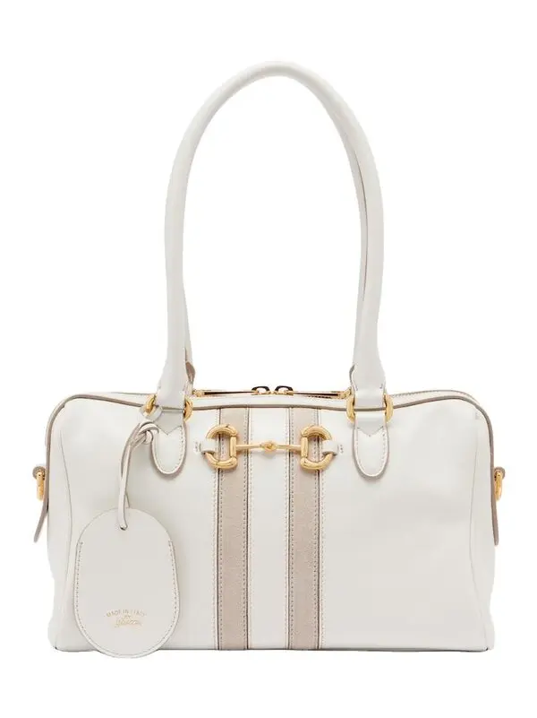 Gucci Borsetto Small Leather Shoulder Bag - White