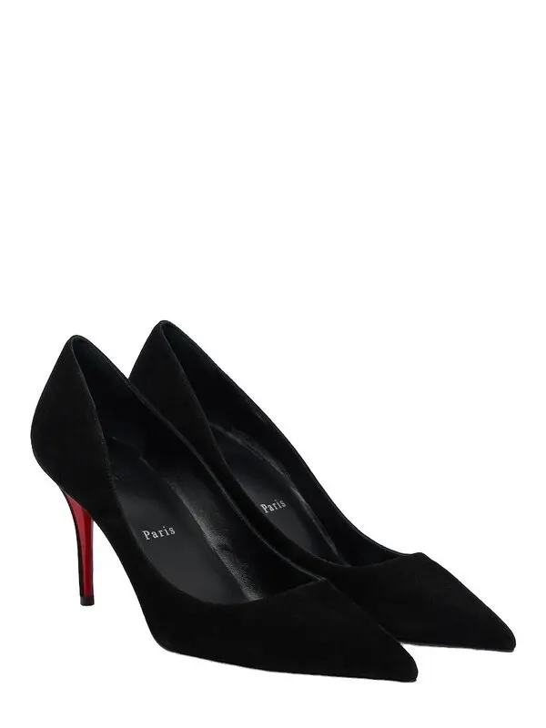 CHRISTIAN LOUBOUTIN Miss Z Suede Pumps - Black