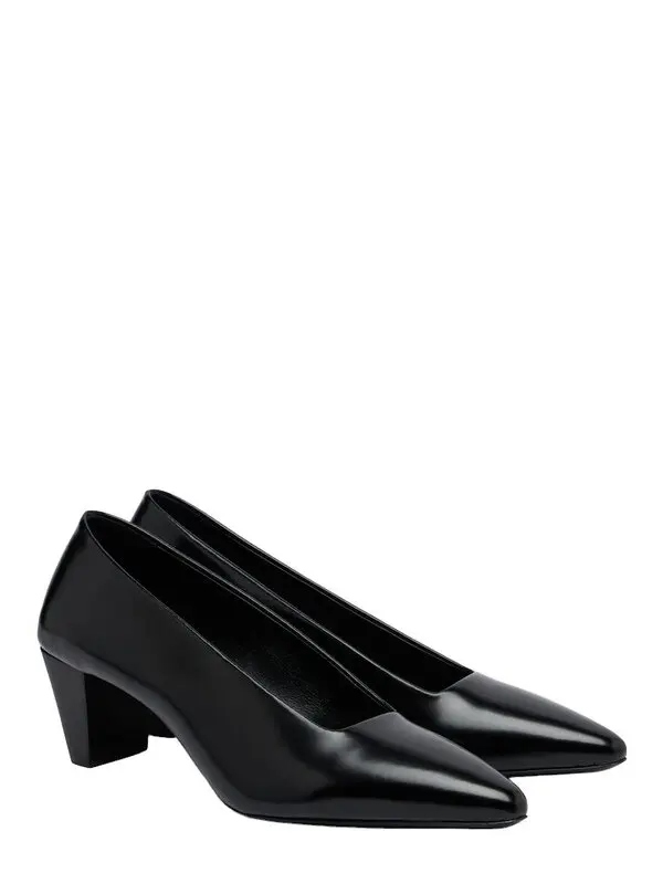 JUDE Bonnie Leather Pumps - Black