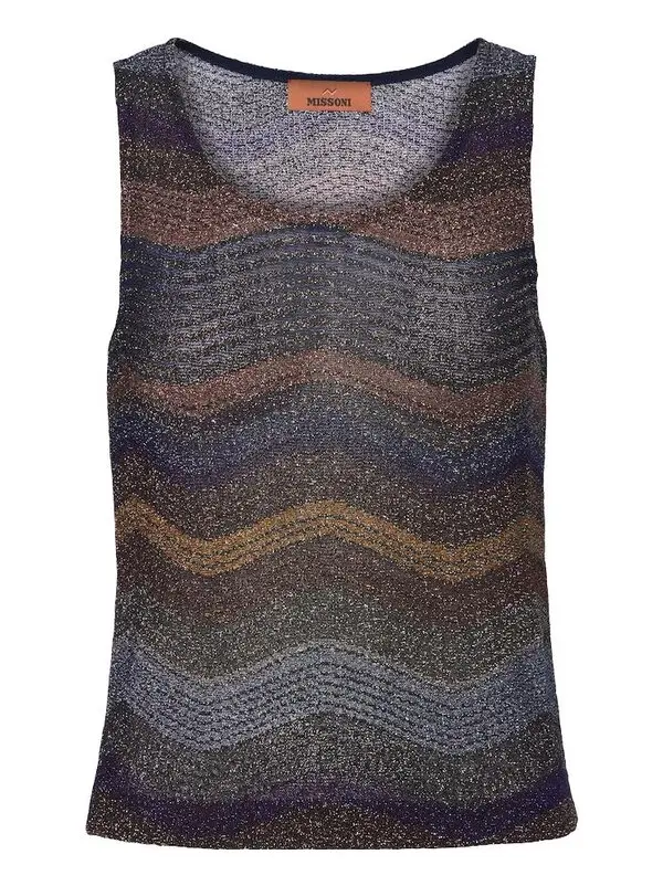 Missoni Wave Lamé Top - Multicoloured