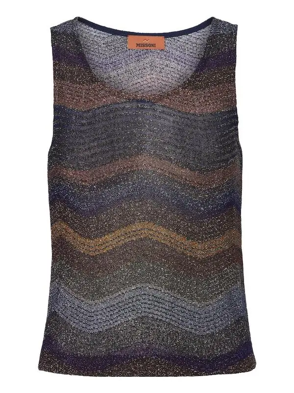 Missoni Wave Lamé Top - Multicoloured