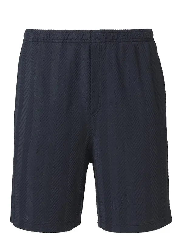 Missoni Zigzag Cotton-blend Bermuda Shorts - Blue