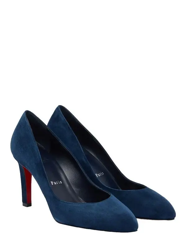 CHRISTIAN LOUBOUTIN Fannylove Suede Pumps - Blue