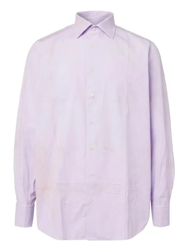 Prada Printed Cotton Shirt - Purple