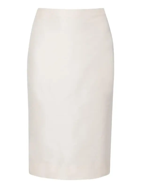 Gucci Silk Faille Pencil Skirt - White