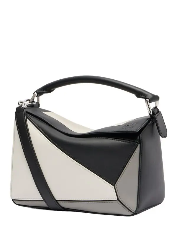 Loewe X Albers Puzzle Small Leather Top-handle Bag - Multicoloured
