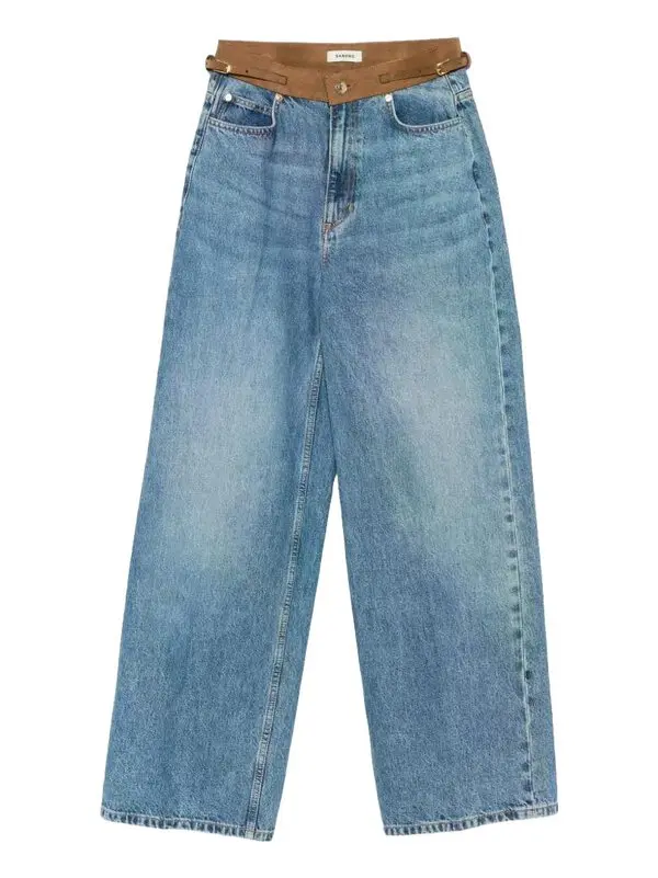Sandro Jeans Con Bolsillos Y Cinturón | | Hn - Blue