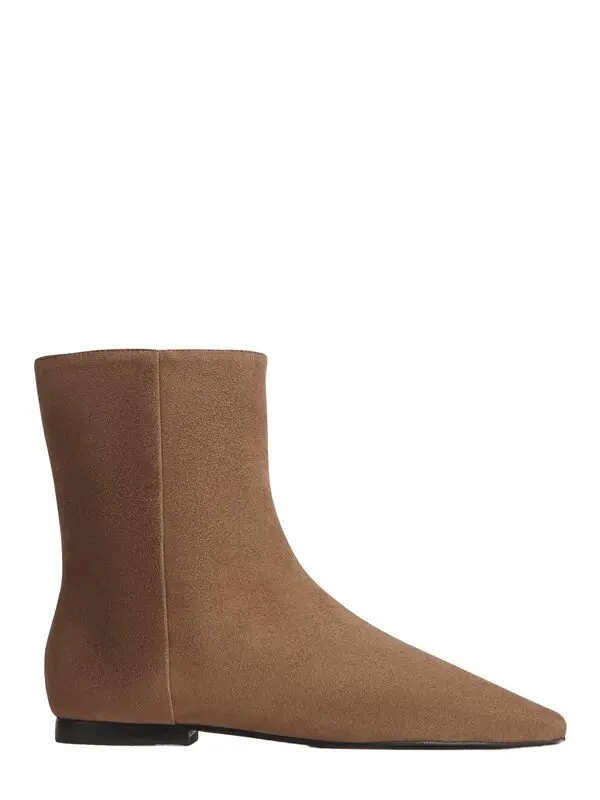 REFORMATION Remy Flat Ankle Boot - Grey