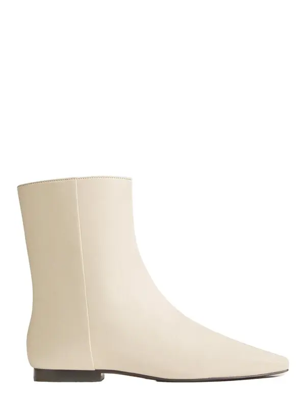 REFORMATION Remy Flat Ankle Boot - Ivory