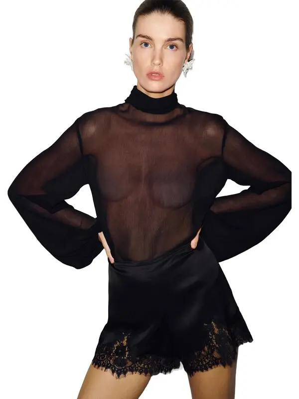 REFORMATION Velma Top - Black