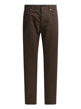 Stone Island Raw Edge Hem Jeans - Brown