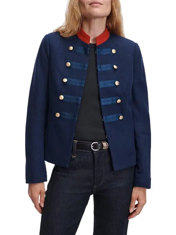 Rag & Bone Mercer Regalia Wool Blazer - Navy