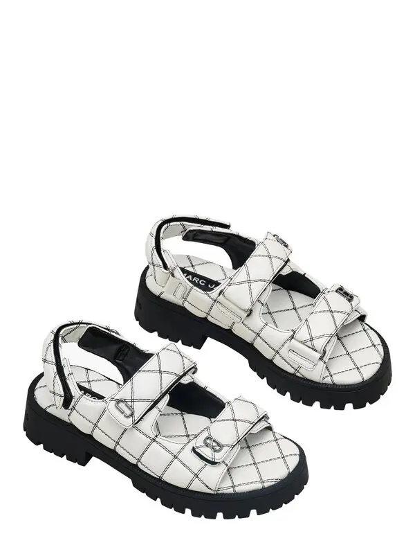 Marc Jacobs The Quilted Sunny Sandal - White