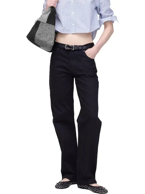 Marc Jacobs Mid-rise Relaxed Straight Leg Jeans - Black