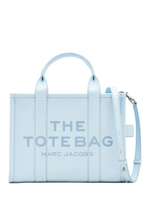 Marc Jacobs The Leather Medium Tote Bag - Cloud Blue