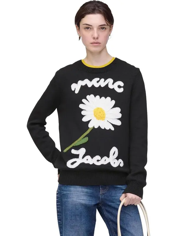 Marc Jacobs Marc Is Joy Jacquard Crewneck - Black