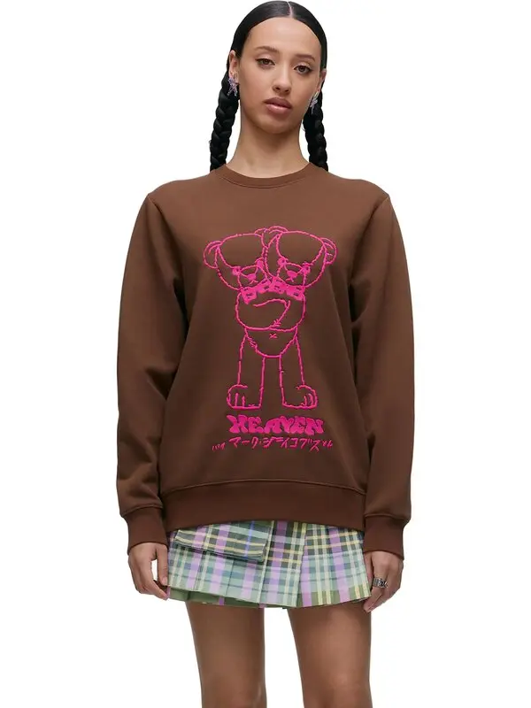 Marc Jacobs Angry Teddy Crewneck Sweatshirt - Brown Multi