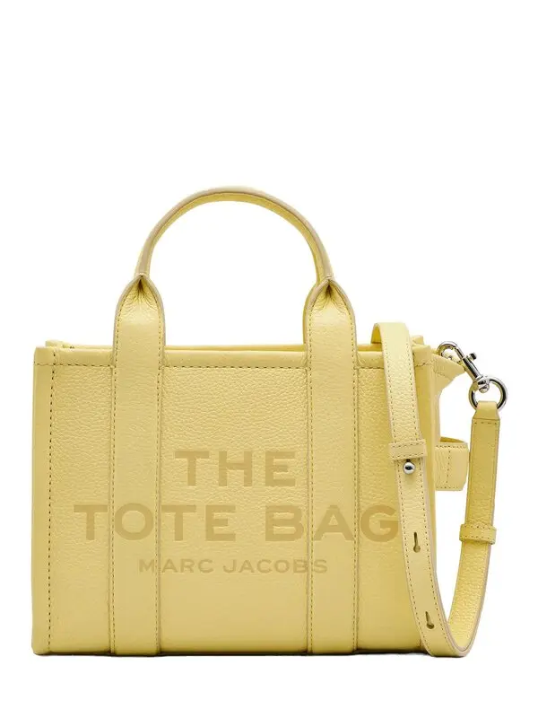 Marc Jacobs The Leather Small Tote Bag - Custard