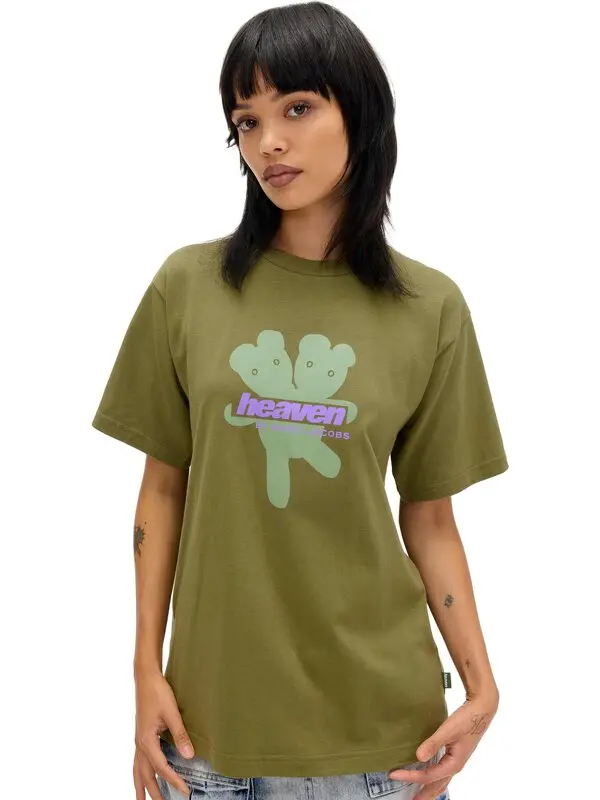 Marc Jacobs Heaven Logo T-shirt In Size - Green