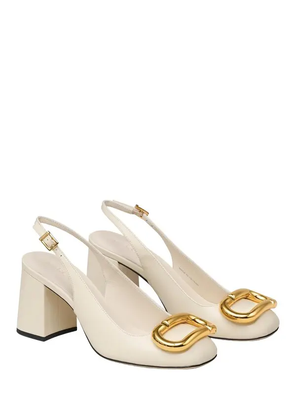Marc Jacobs The Pop J Marc Slingback - Cloud White