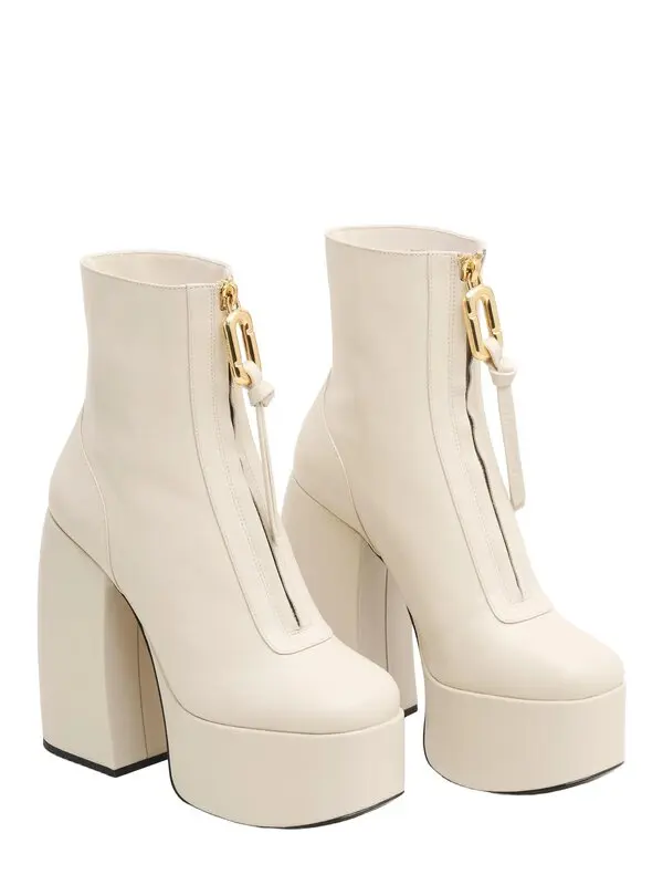 Marc Jacobs Gigi Ankle Boots - Cloud White