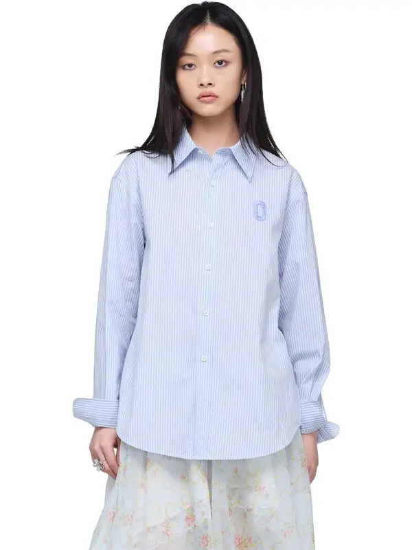 Marc Jacobs Pop J Marc Poplin Shirt - Blue Mist Multi