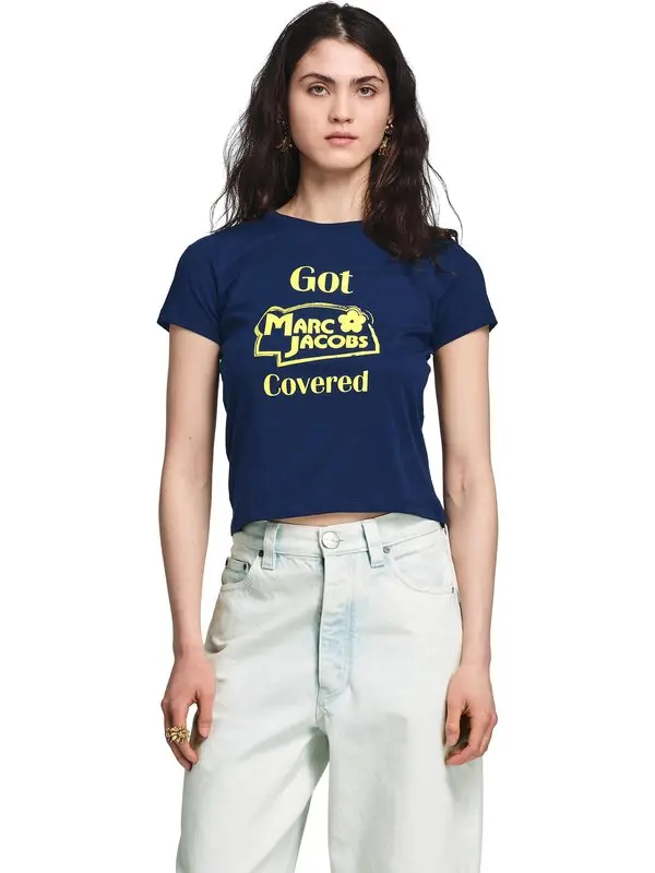 Marc Jacobs Graphic Cotton T-shirt - Navy Multi